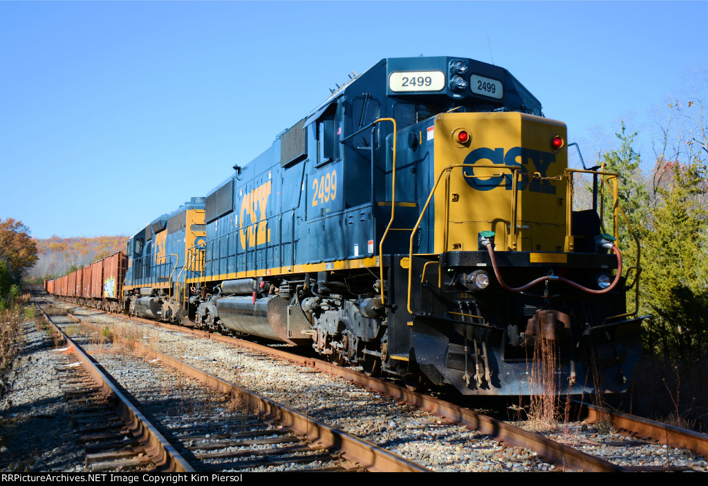 CSX 2499 Ballast Loads at Gibraltar Rock Quarry